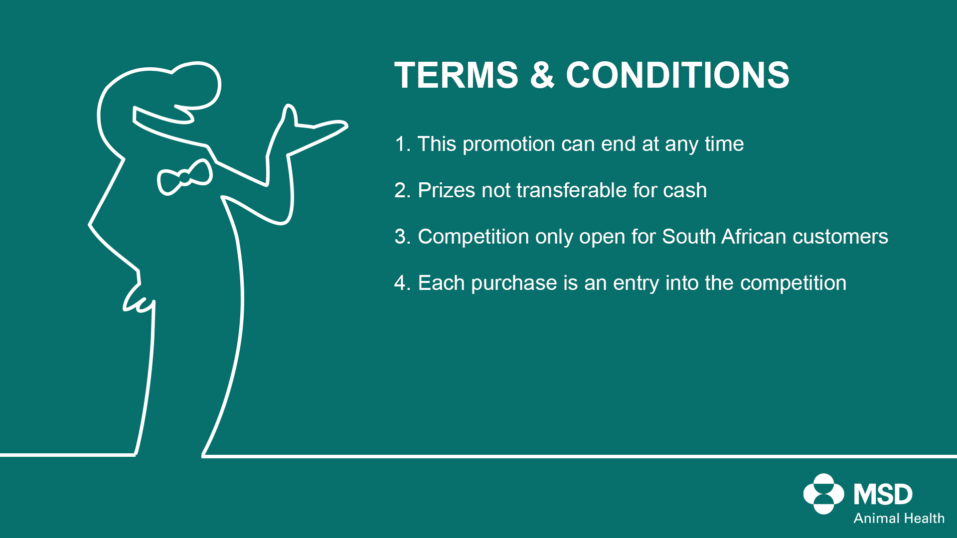 e-Commerce Vet Competition T&C's - MSD Animal Health South Africa e-Commerce Vet Competition T&C's - MSD Animal Health South Africa