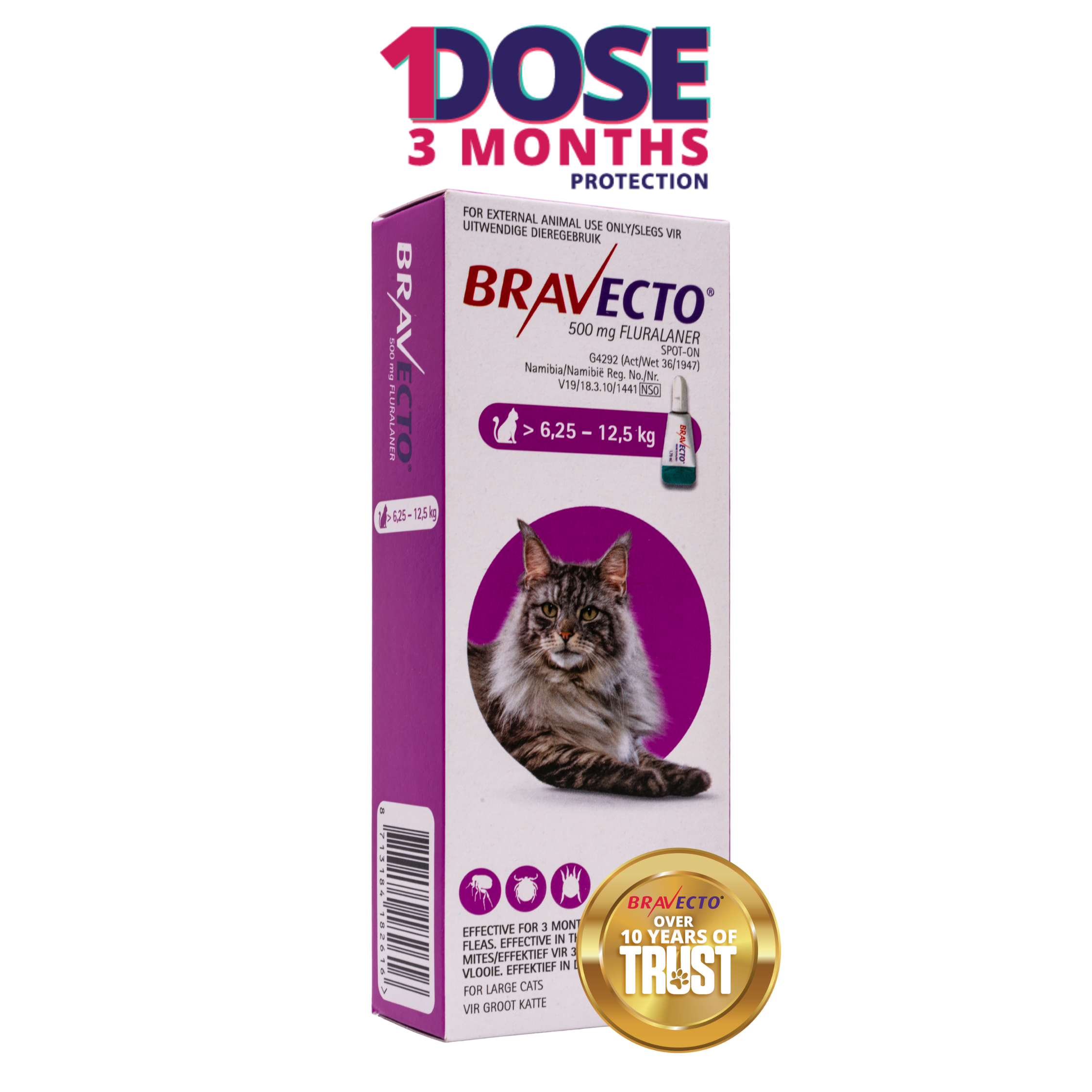 Bravecto Spot-on Cat Packshot - MSD Animal Health South Africa